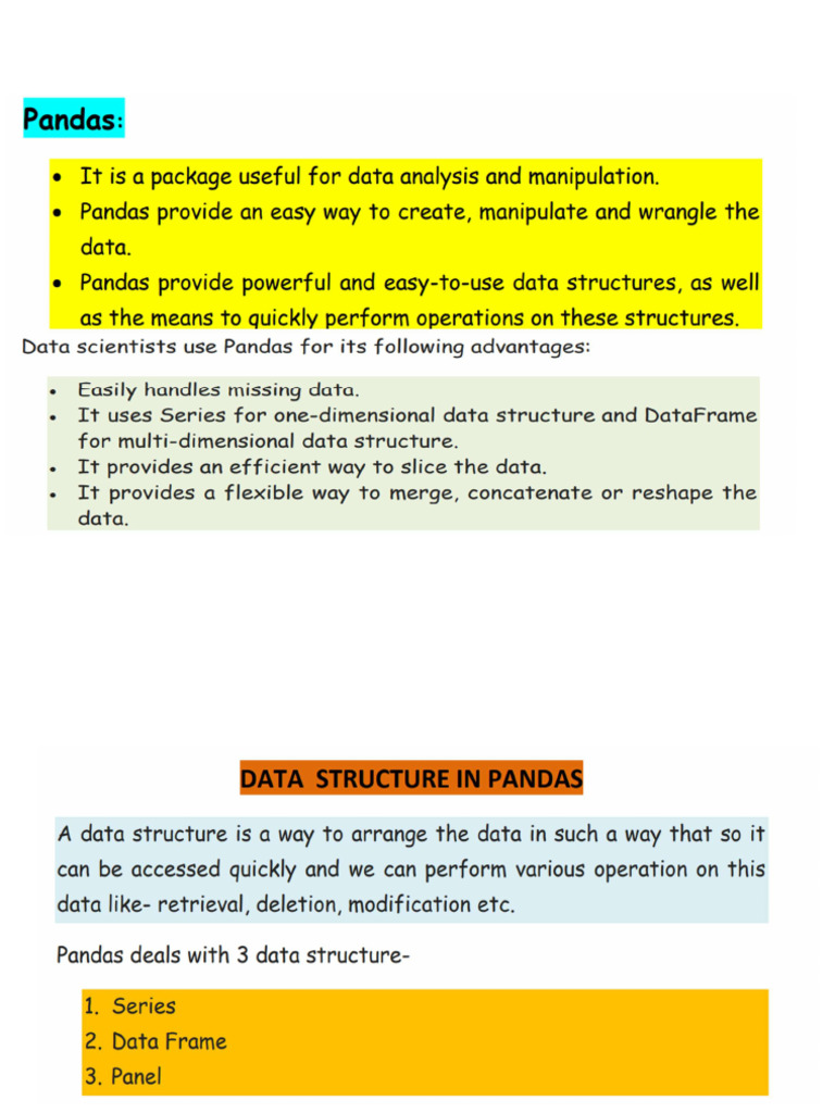 Pandas 1 | PDF