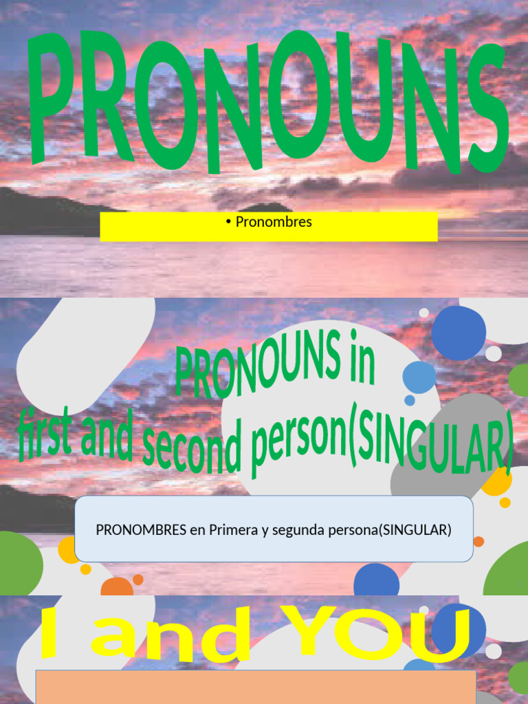 English 2do Sesion-08 Iib Pronouns | PDF
