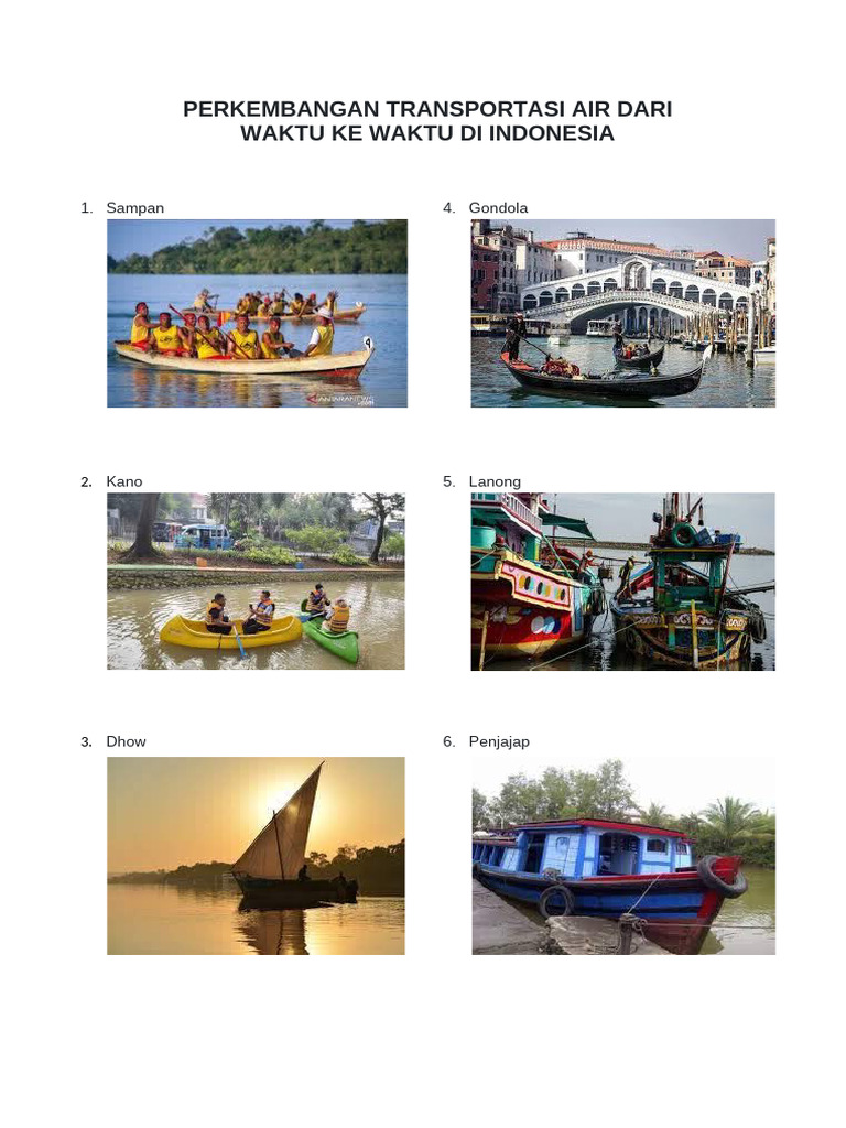 Sejarah Transportasi Air di Indonesia | PDF