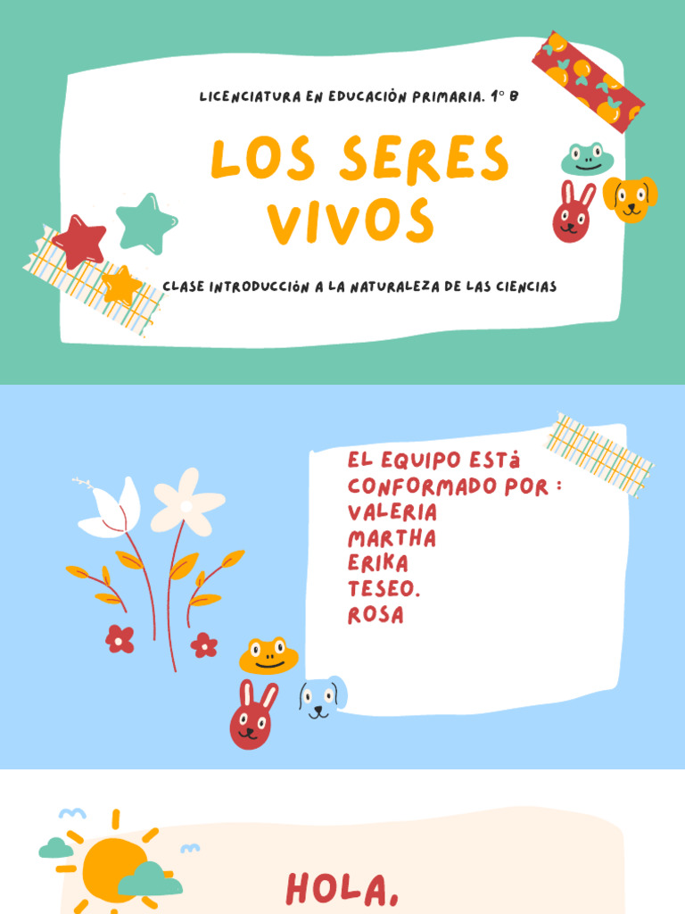 Presentacion Los Seres Vivos | PDF