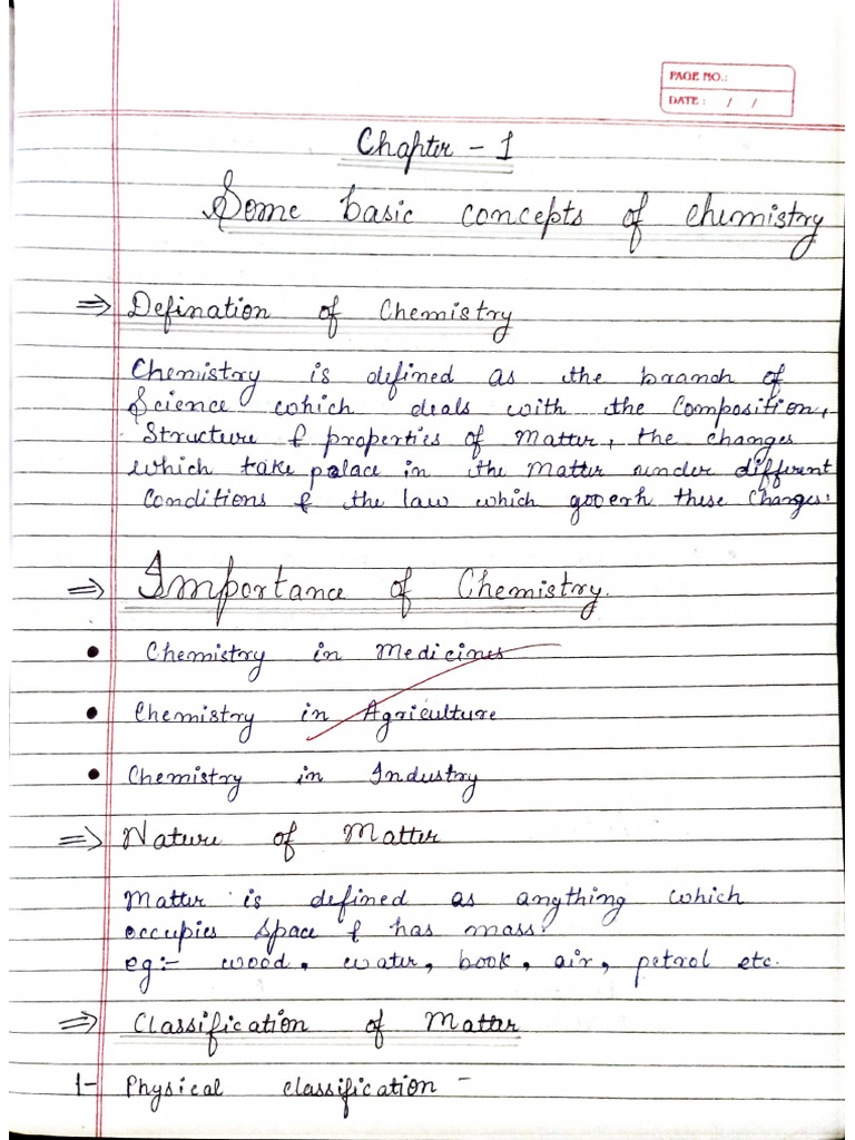 Chapter 1 Some Basic Concepts of Chemistry PDF | PDF