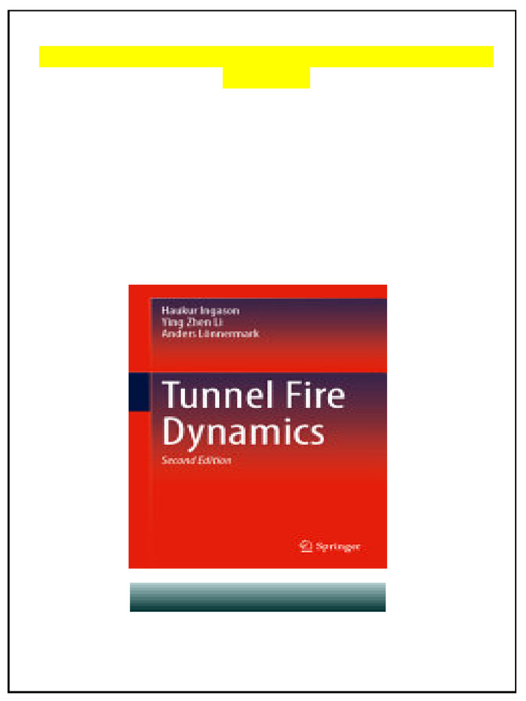 Tunnel Fire Dynamics 2nd Edition Haukur Ingason No Waiting Time | PDF | Heat Transfer | Fires