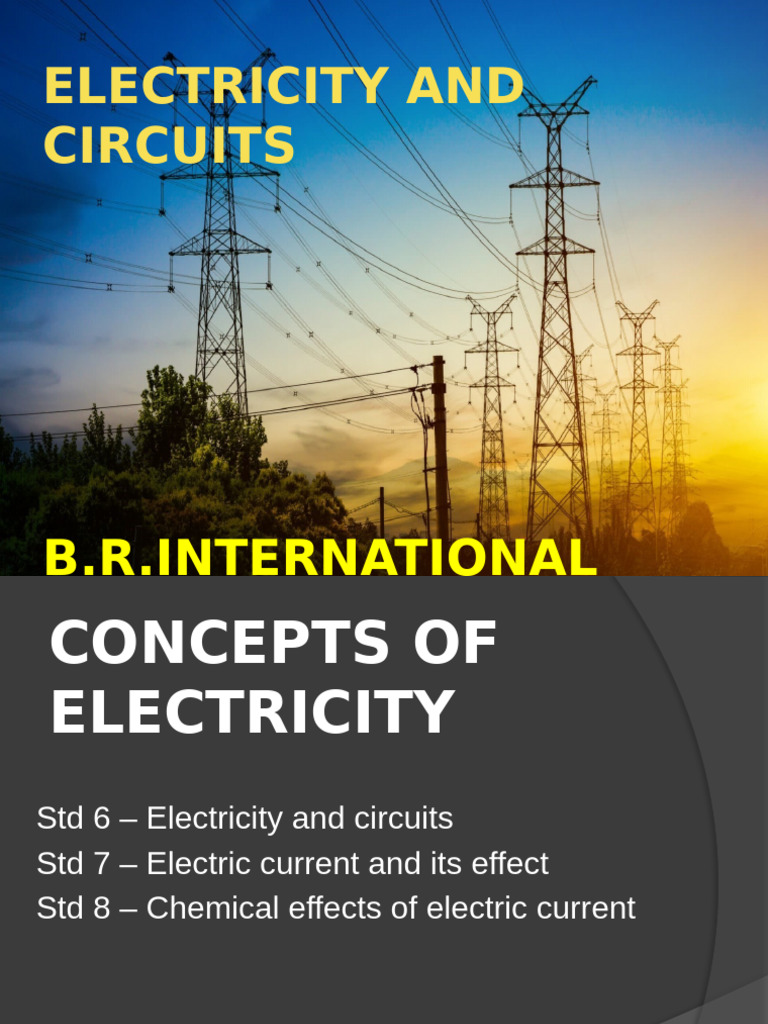 Electricity and Circuit | PDF | Electric Current | Electricity