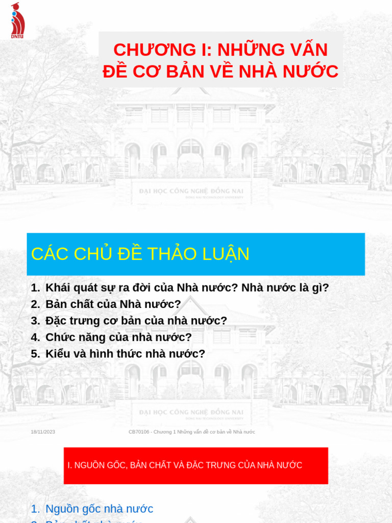 CHUONG 1 Nhung Van de Co Ban Ve Nha Nuoc | PDF