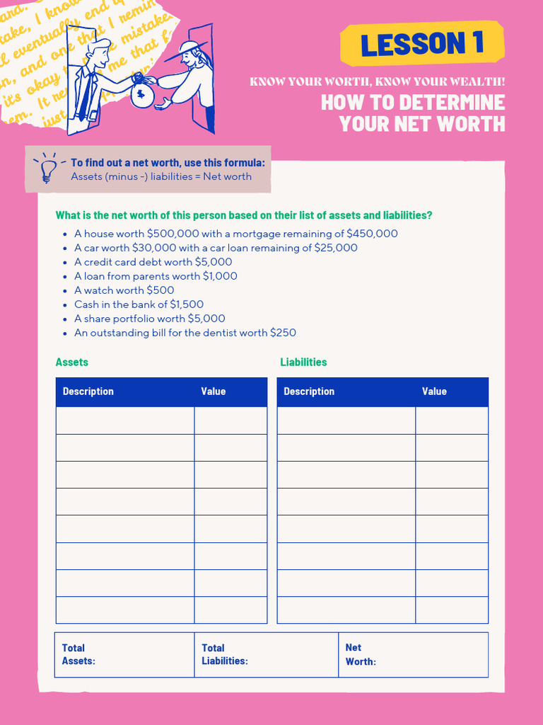 Calculate Your Net Worth Easily | PDF | Net Worth | Finance & Money ...