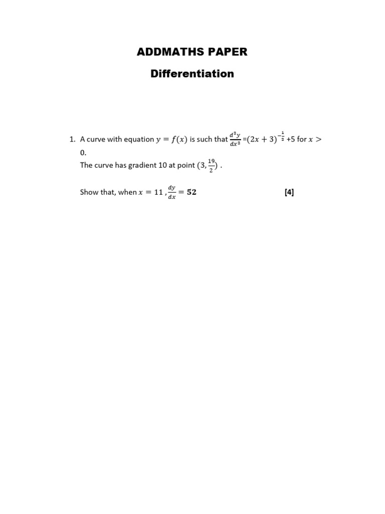 Addmaths Paper | PDF
