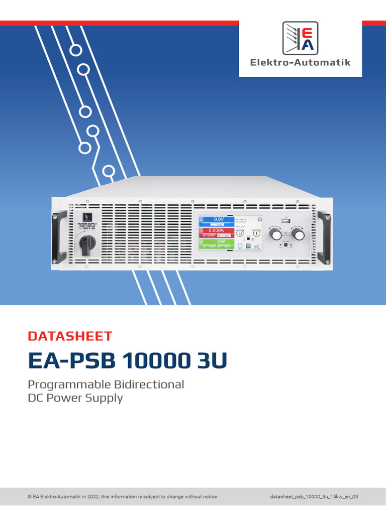 Tektronix Ea PSB 11000 30 3u | PDF | Power Supply | Direct Current