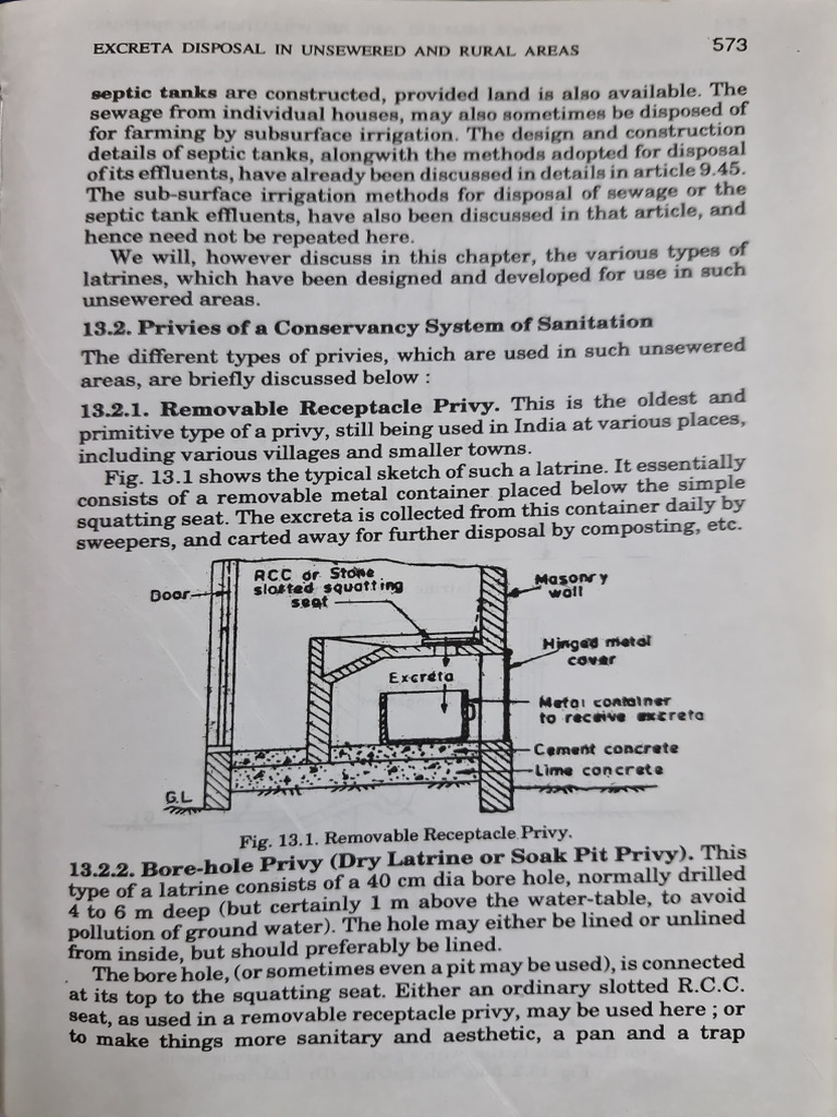 Aee Notes Excreta Disposal | PDF | Mortar (Masonry) | Sanitation