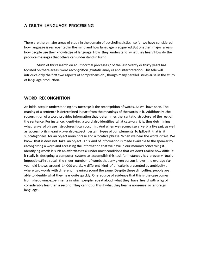 A DULTH LANGUAGE PROCESSING MR Ali | PDF | Verb | Phrase