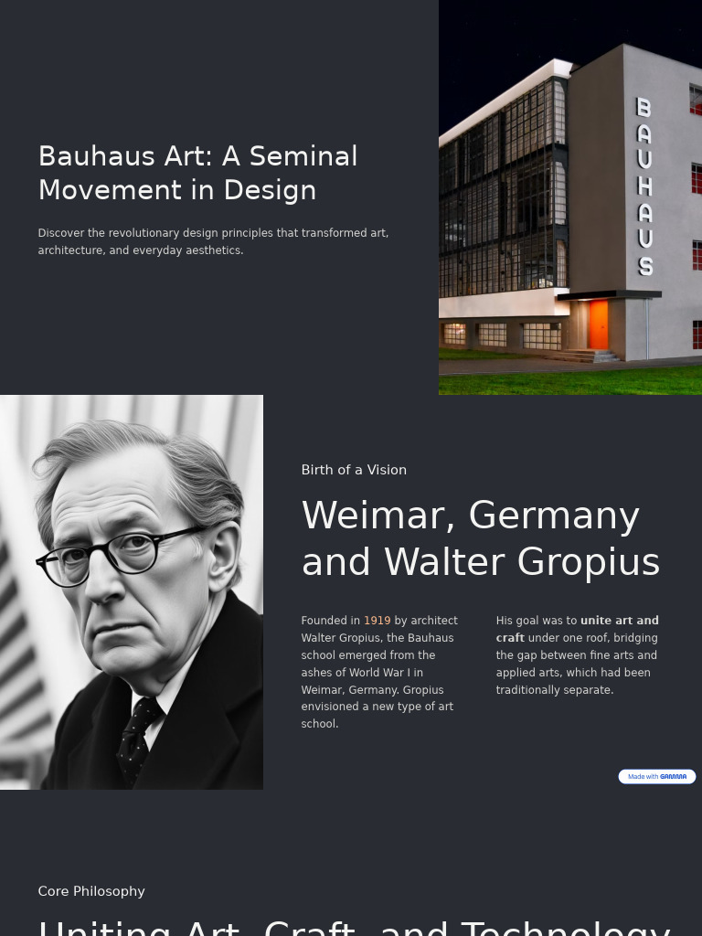 Bauhaus Design: Principles & Legacy | PDF | Design | The Arts