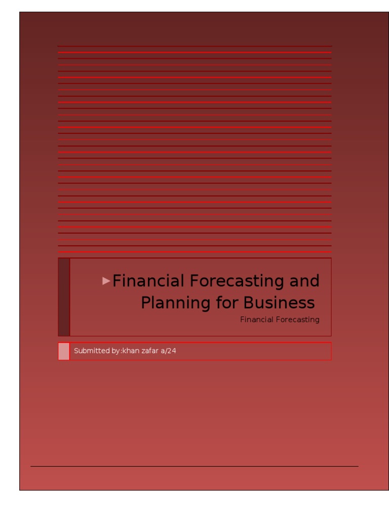 A-24 Financial Planning and Analysis | PDF | Forecasting | Cost Of ...