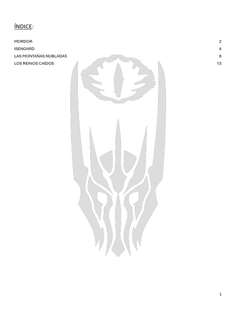 Perfiles Osc Middle Earth | PDF | Infantería | Lanza