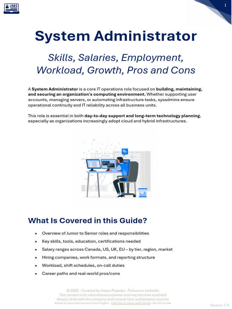 Sys Admin 111 Pdf System Administrator Active Directory