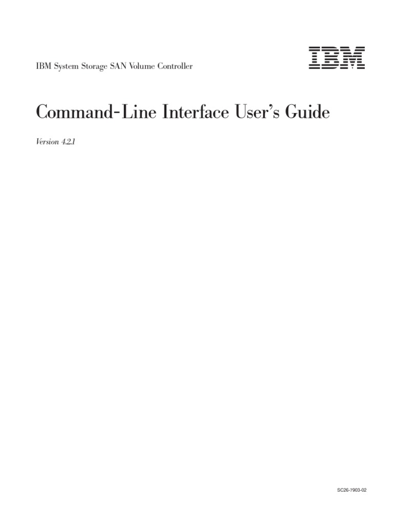SVC 4 2 1 English CLI Guide | PDF | Parameter (Computer Programming) | Secure Shell