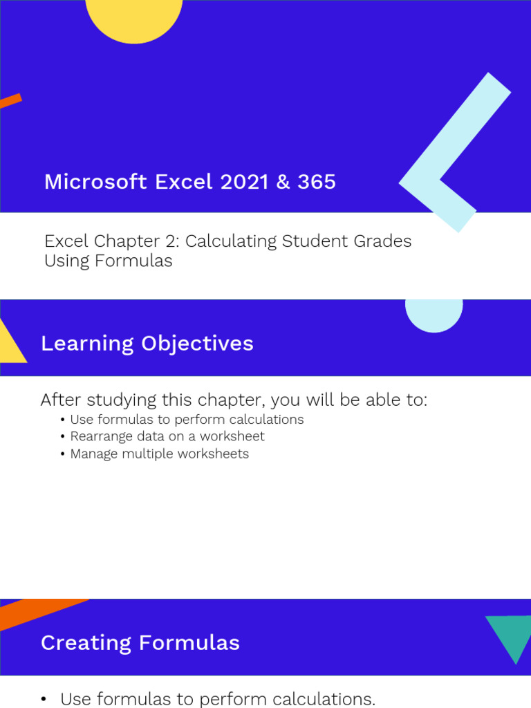 Excel 2021: Student Grade Calculations | PDF