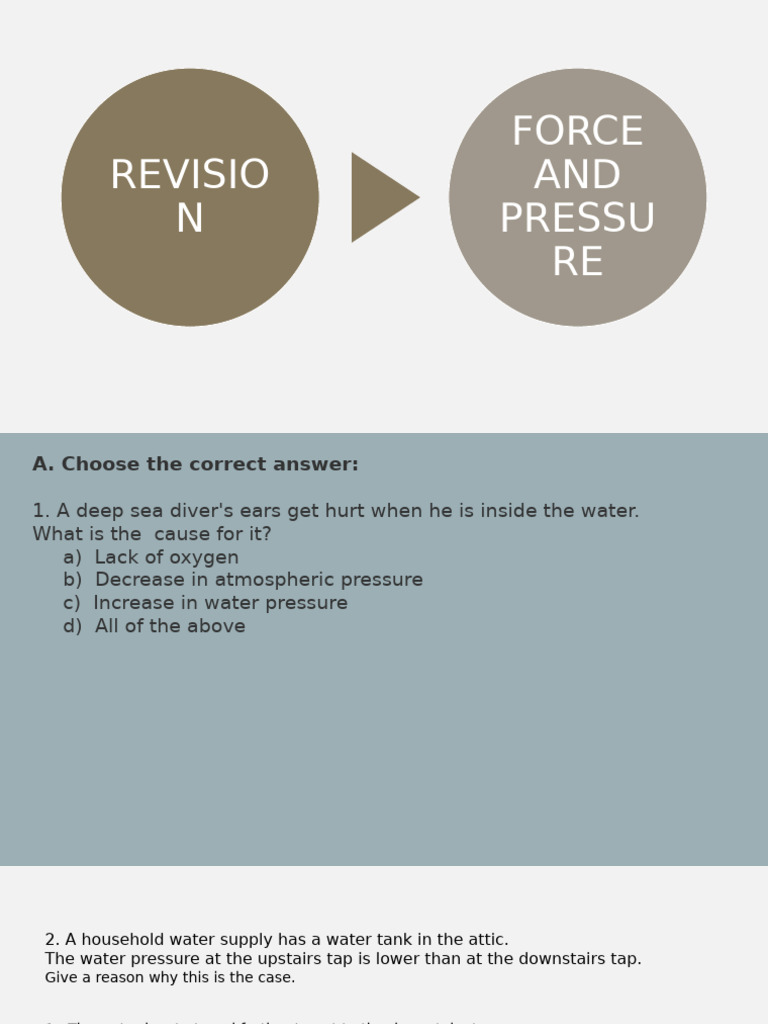 Physics - pt1 - Revision PPT - Force & Pressure - 2 (2) 1 | PDF | Force ...
