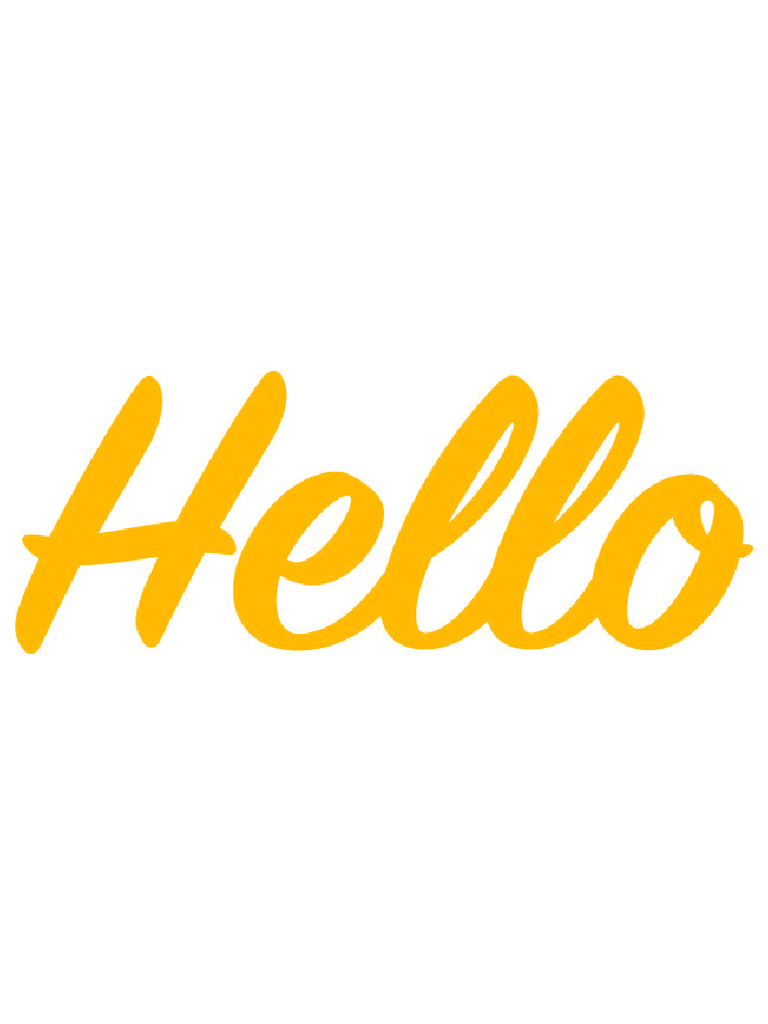 Hello (Yellow) | PDF