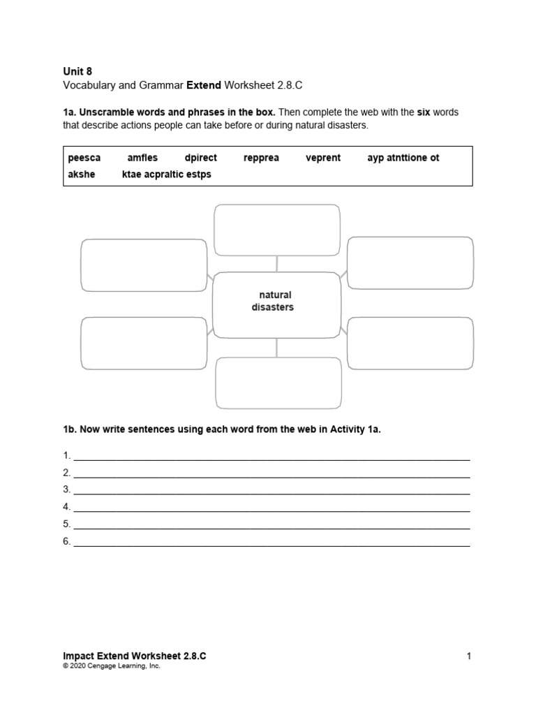 Impact 2 Unit 8 V and G Extend Worksheet 2.8.c | PDF | Pacific Typhoon ...
