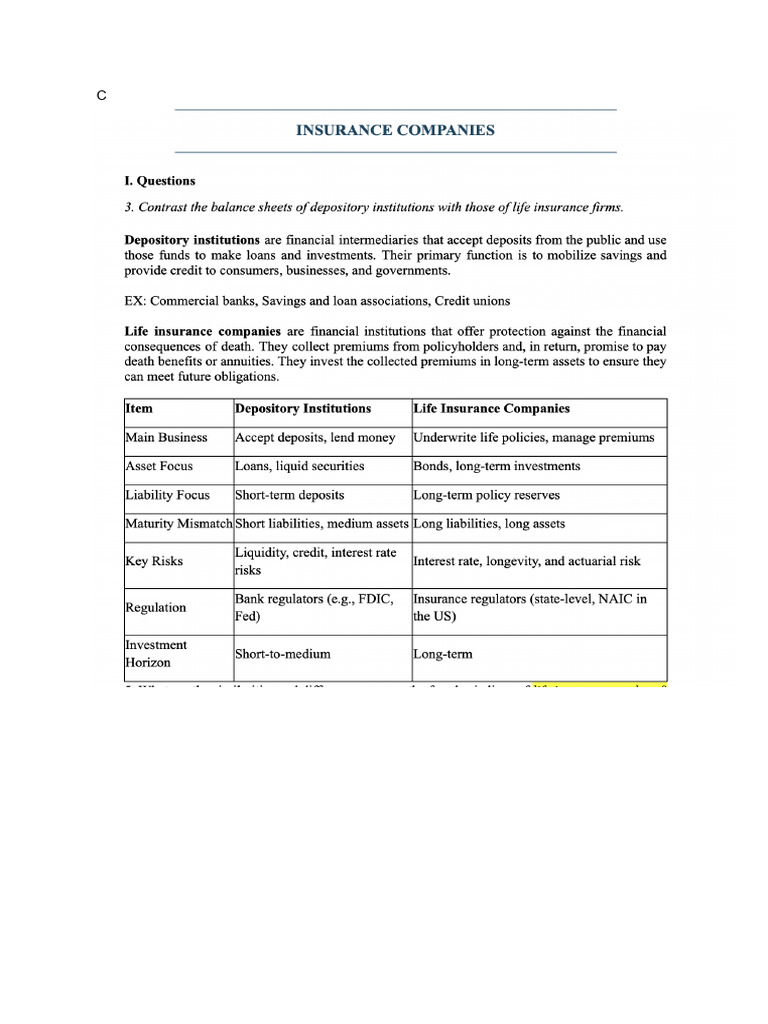 Insurance Companies | PDF