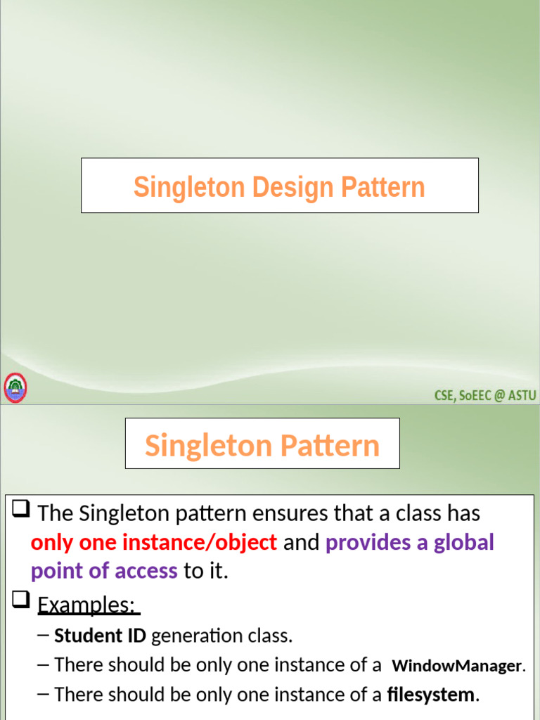 Singleton | PDF