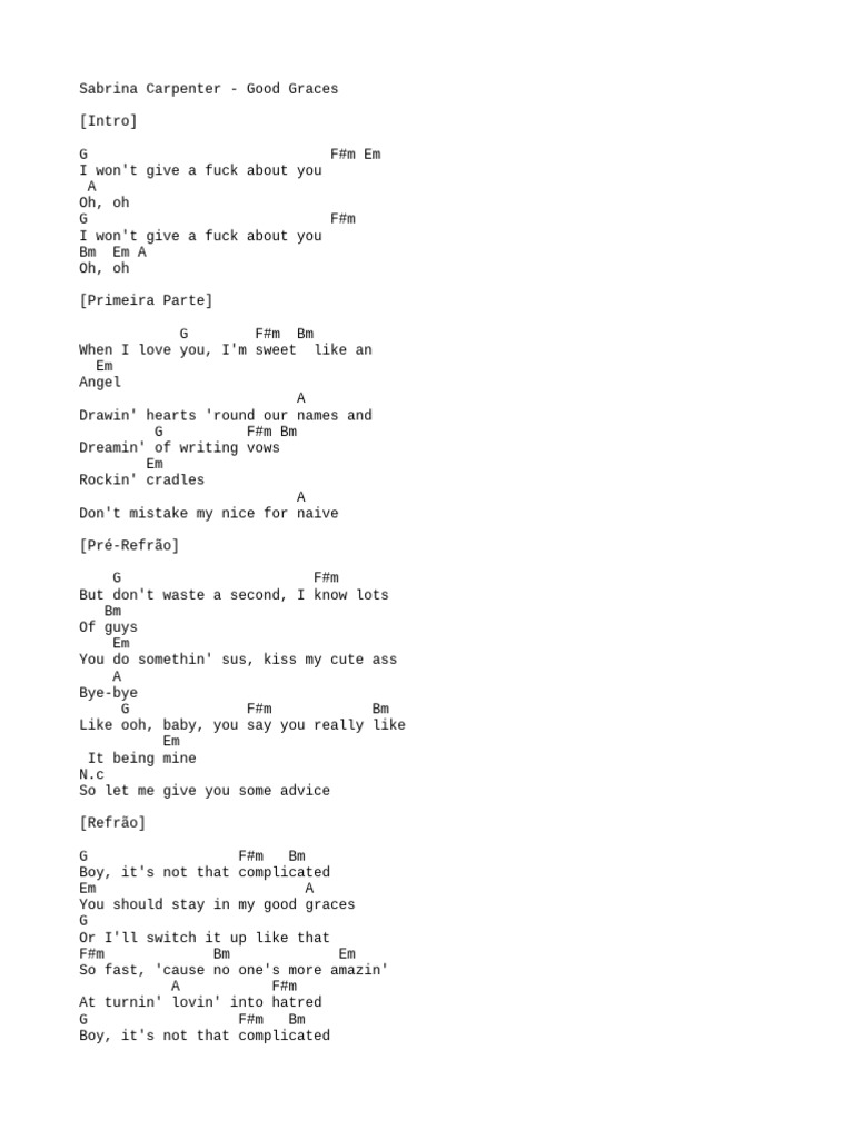 Sabrina Carpenter - Good Graces | PDF