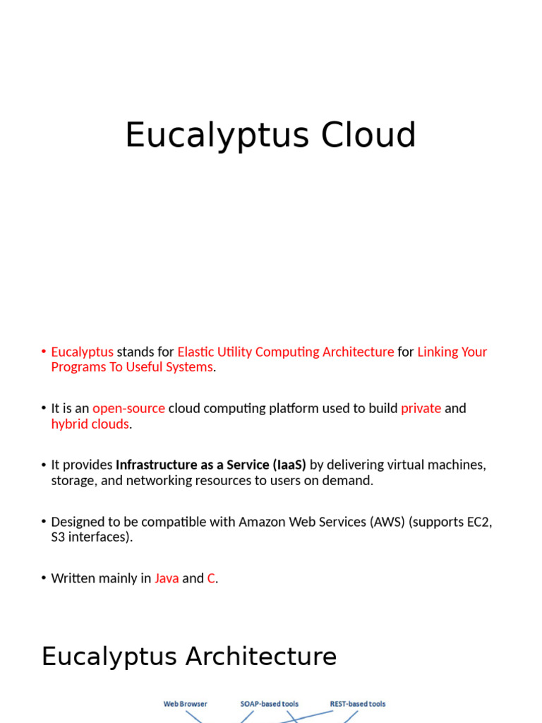 Eucalyptus Cloud | PDF