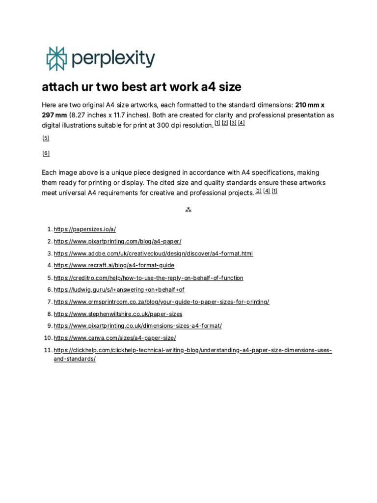 Attach Ur Two Best Art Work A4 Size | PDF