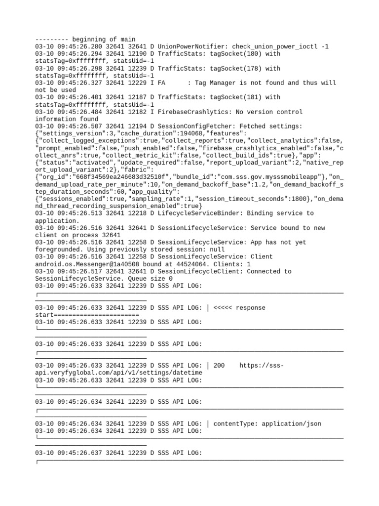Sss Log 03 10 2025 09 45 26 | PDF | Mobile Linux | Software