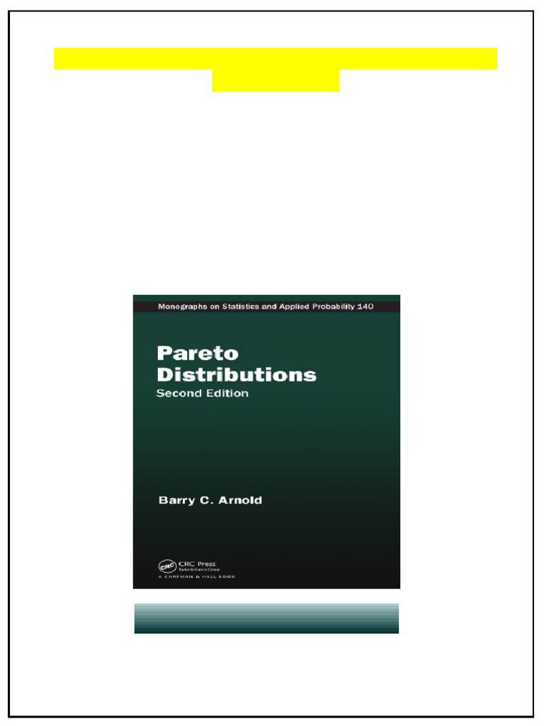 Pareto Distributions Second Edition Barry C Arnold online version | PDF | Statistics | Time Series