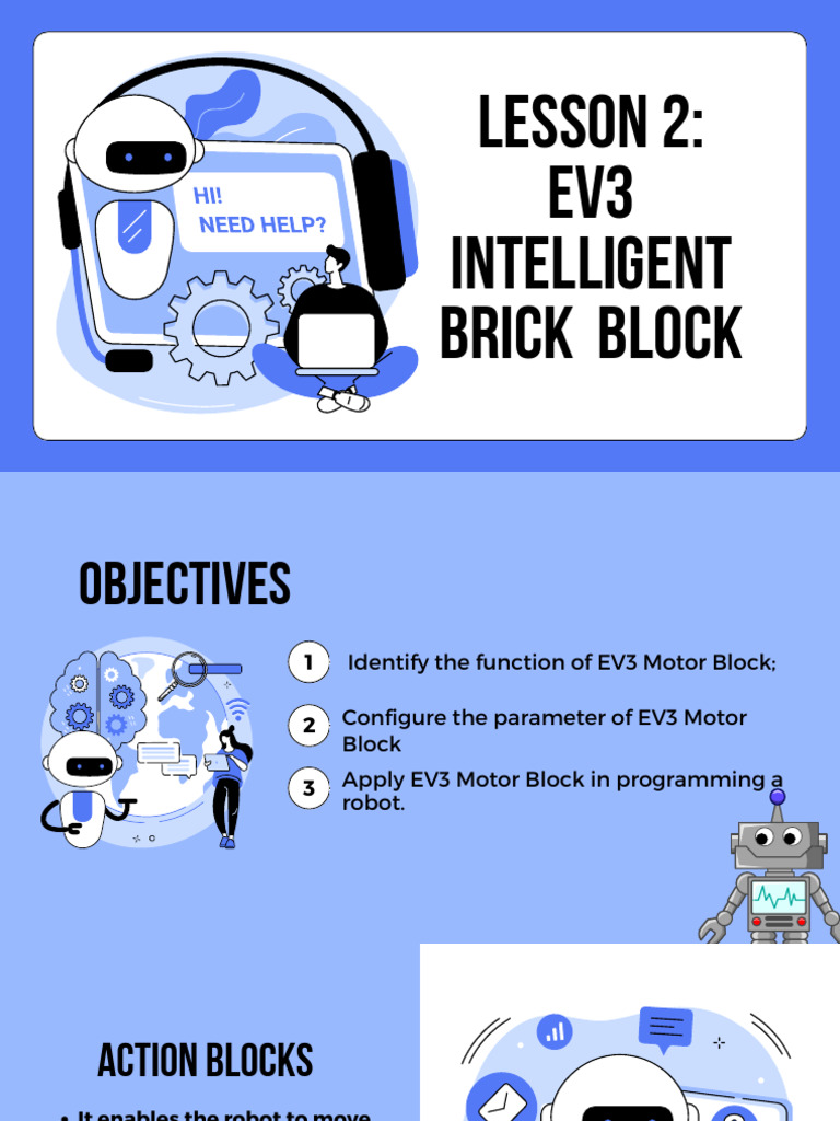 LESSON 2 EV3 Intelligent Brick Block | PDF