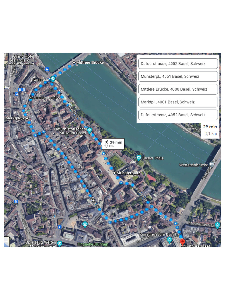 Basel City Walk Map | PDF