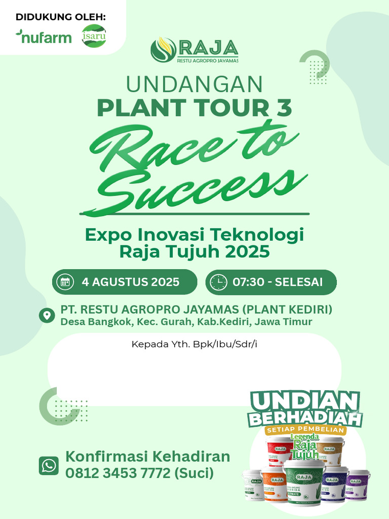 Undangan Plant Tour 4 Agt 0730 | PDF