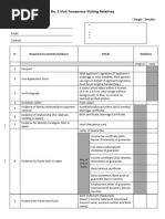 Japan Visa Document Checklist | PDF | Passport | Travel Visa