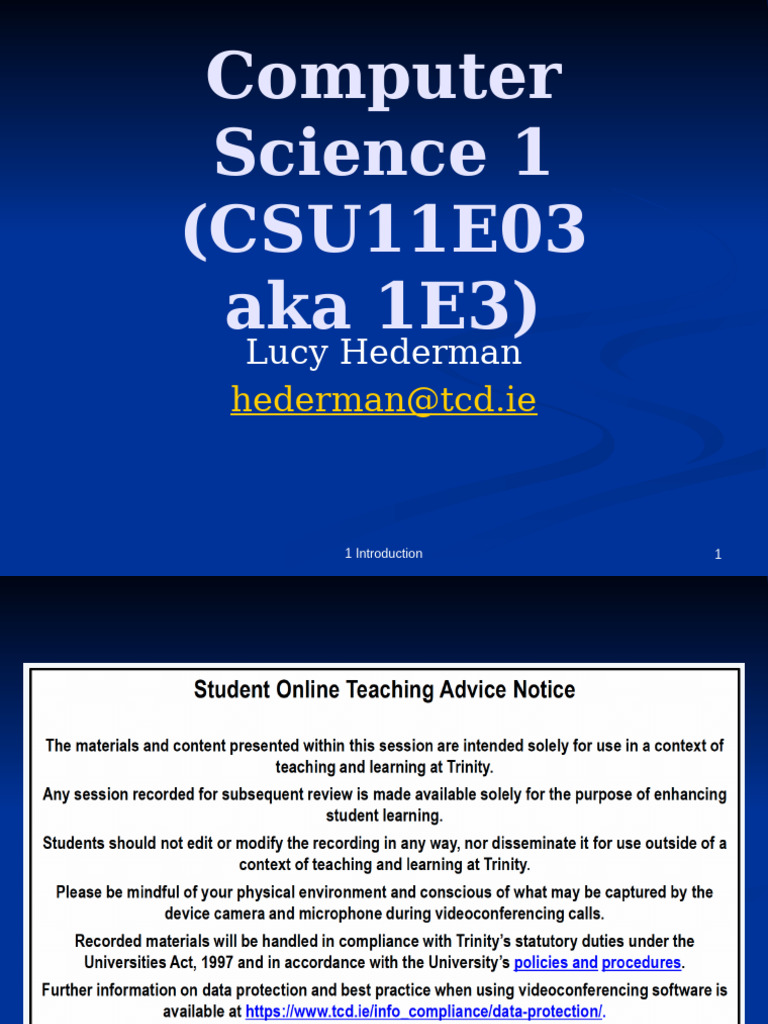 1a Intro To Module | PDF | Algorithms | Computer Programming
