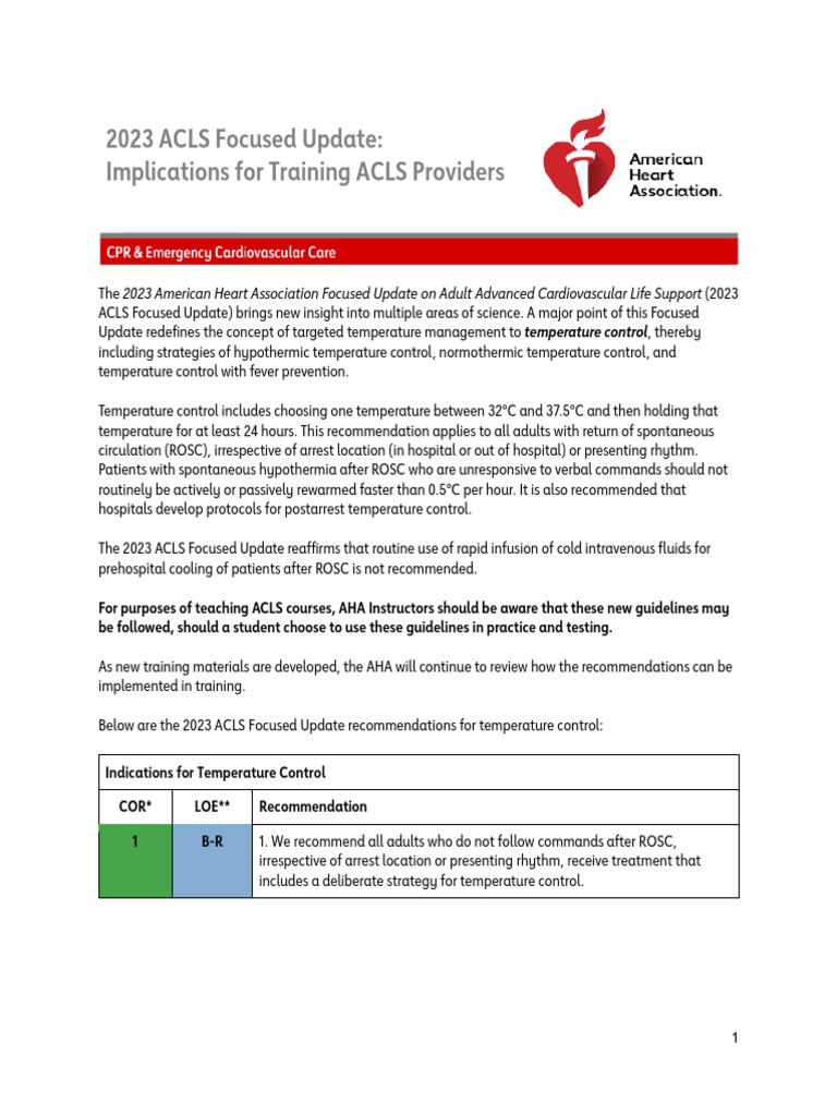 Acls 2023 | PDF | Cardiovascular System | Cardiology