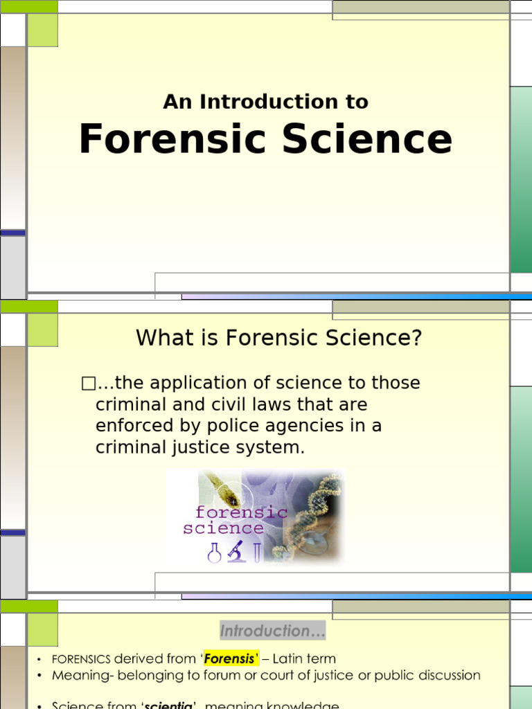 7 Principles of Forensic Science Explained | PDF | Forensic Science ...
