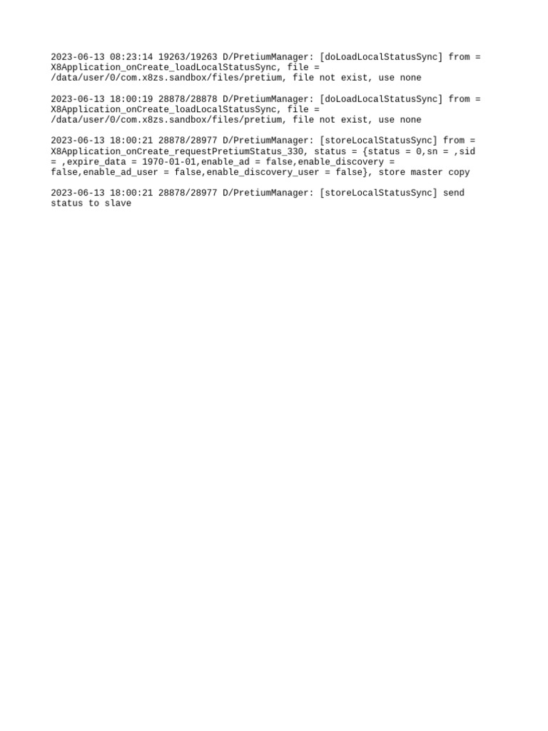 Com x8zs Sandbox Log | PDF