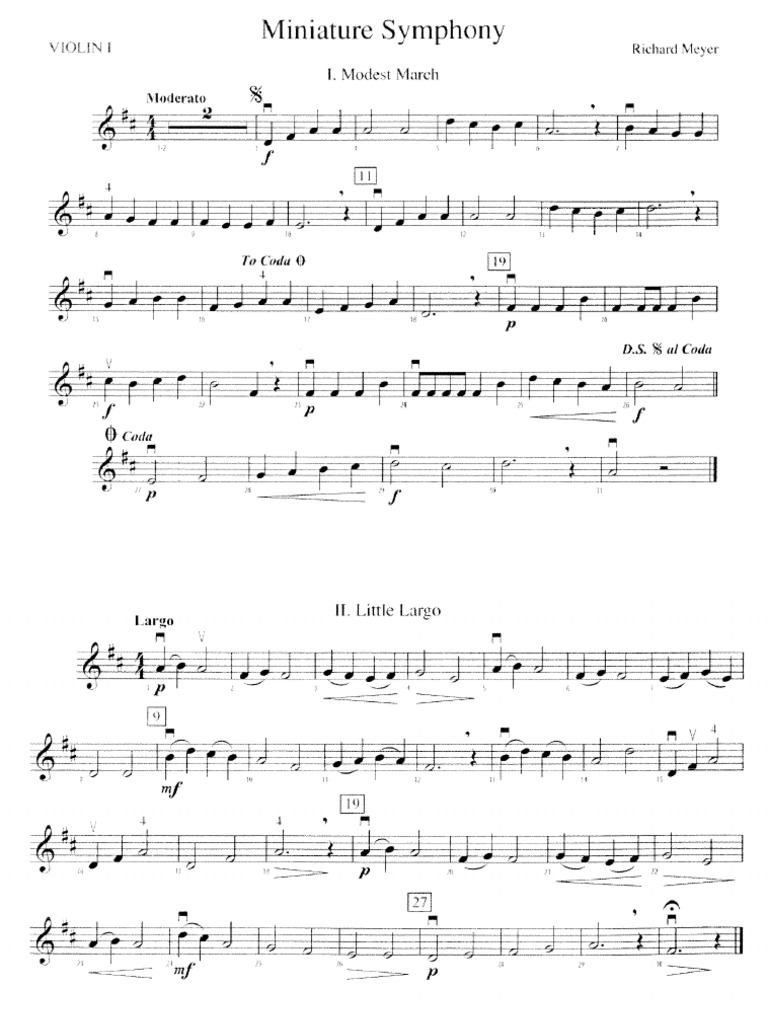 Miniature Symphony Violino1 | PDF