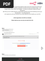 n8n User Manual and Workflow Guide | PDF | Workflow | Automation