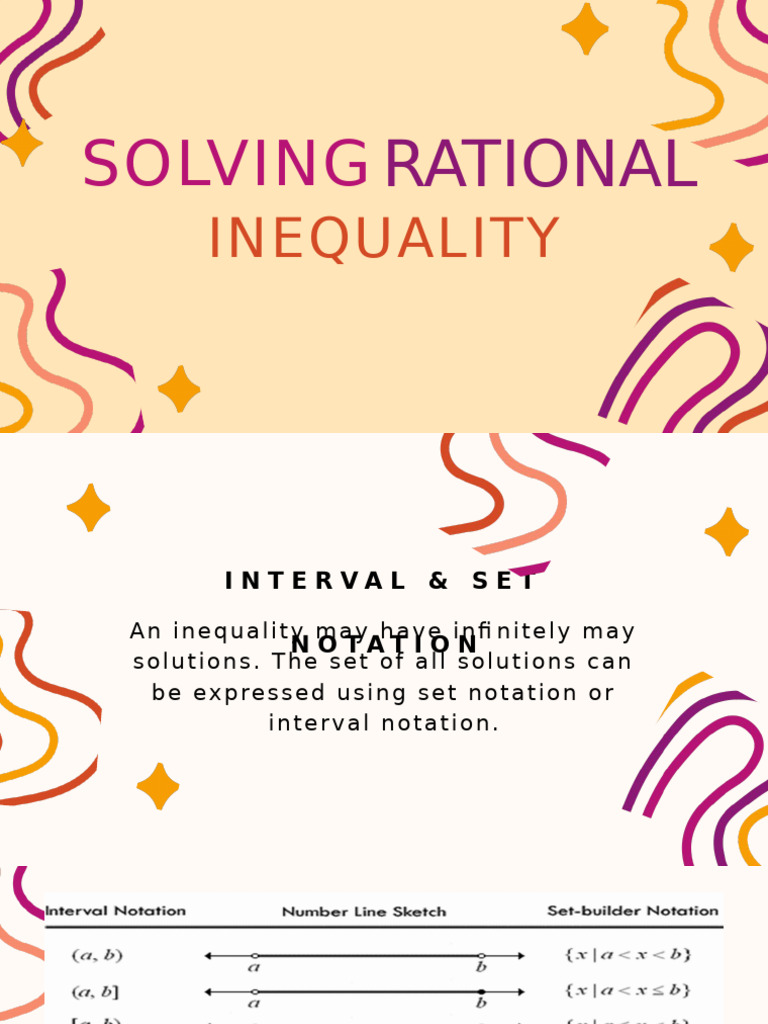 Understanding Interval and Set Notation | PDF | Inequality (Mathematics ...