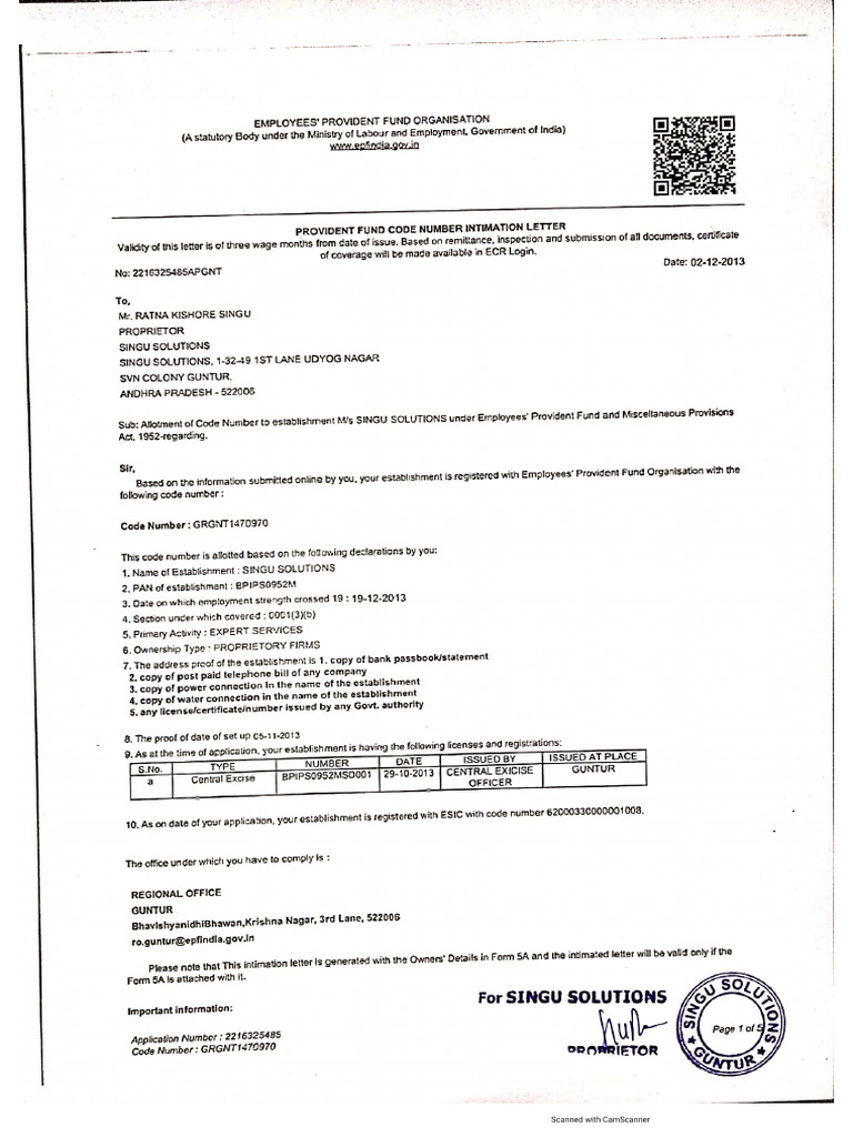 SS PF Esi Epdcl | PDF