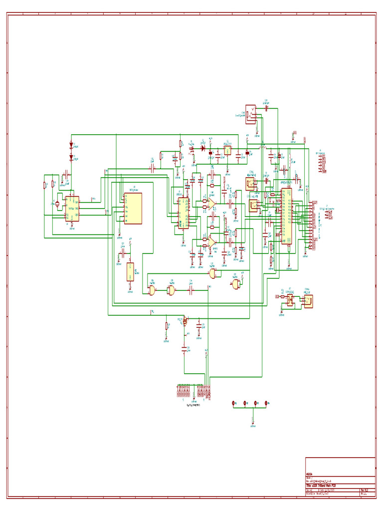 USDX TriBand Main PCB Schematic | PDF