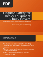 Flagman Safety Training Overview | PDF | Traffic | Flag