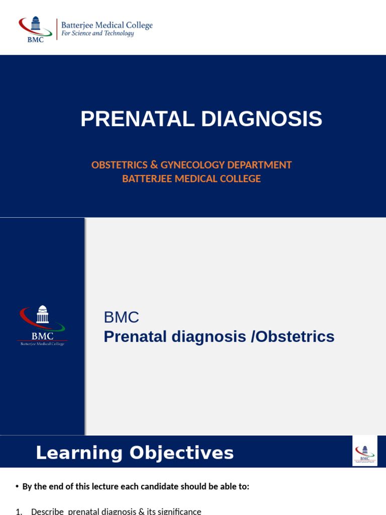 Prenatal Diagnosis | PDF | Human Reproduction | Health Sciences