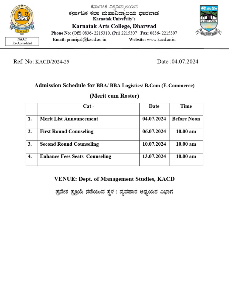 BBA First Provisional Selection List 2024-25 | PDF