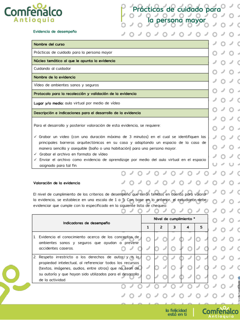 Cuidado de Personas Mayores: Video Guía | PDF