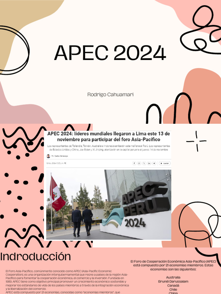 APEC 2024: Cooperación y Comercio en Asia-Pacífico | PDF | Cooperacion ...