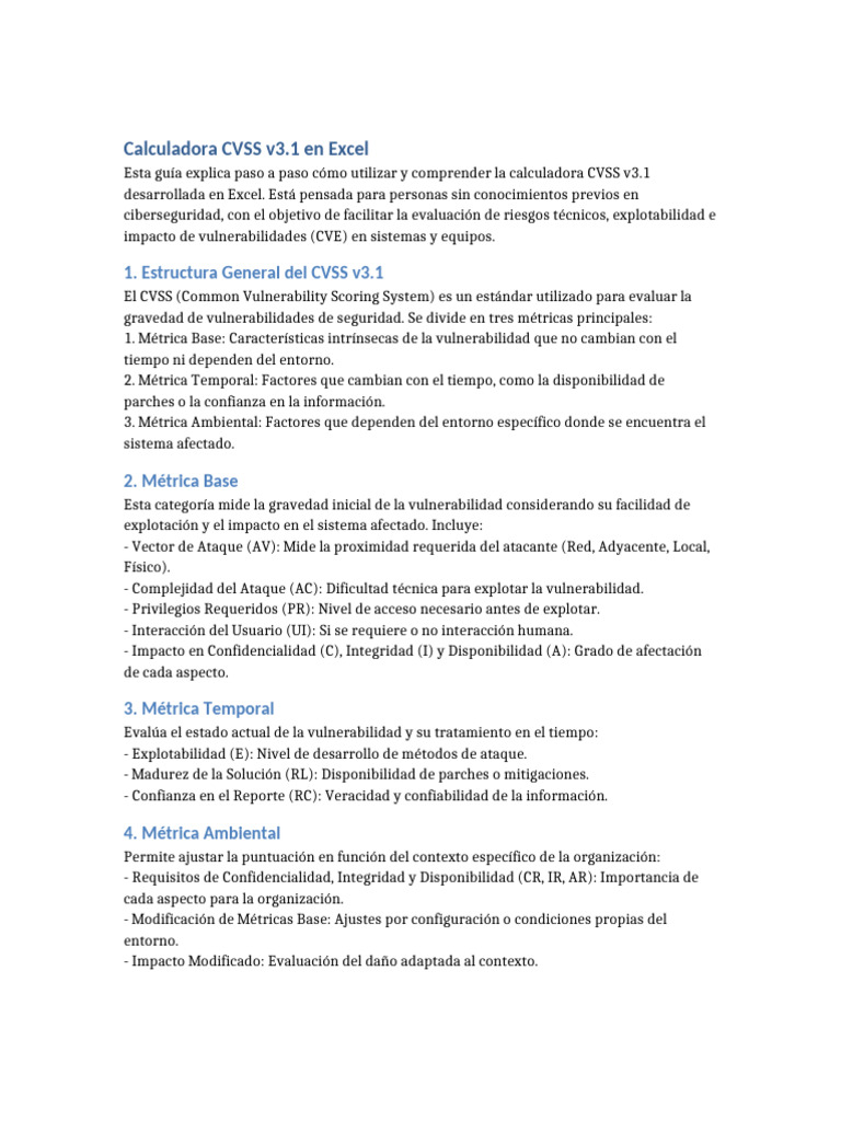 Guia CVSS v3 1 | PDF | La seguridad informática | Seguridad