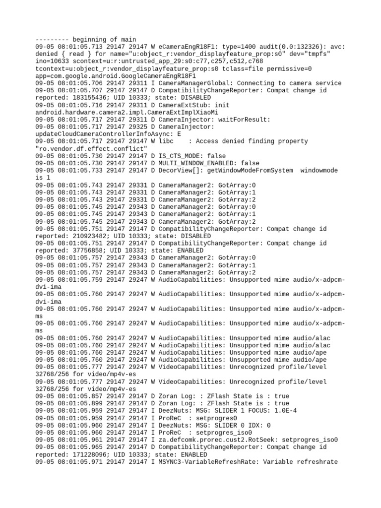 Log Cat 1757034065597 | PDF | Computing | Software