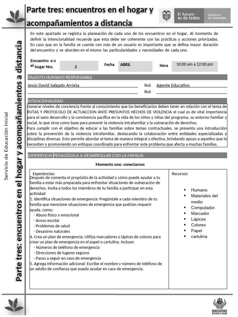 Encuentro en El Hogar Zoe | PDF | Educación de la primera infancia ...